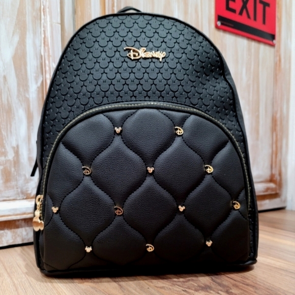 Disney | Bags | Disneys Mickey Mouse Studded Quilted Backpack | Poshmark